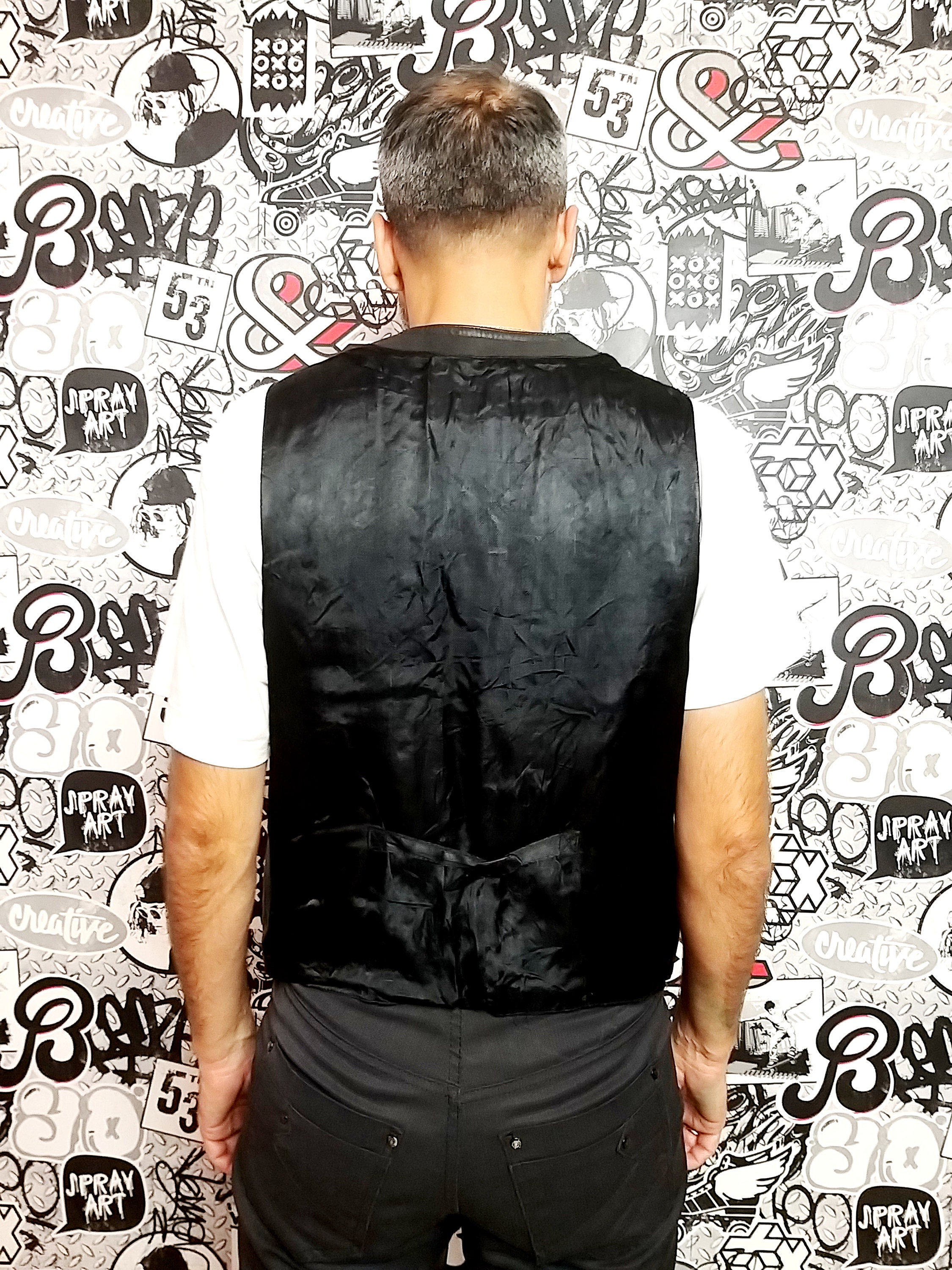 Goth Clothing goth Vest Mens Leather Vest black Leather | Etsy