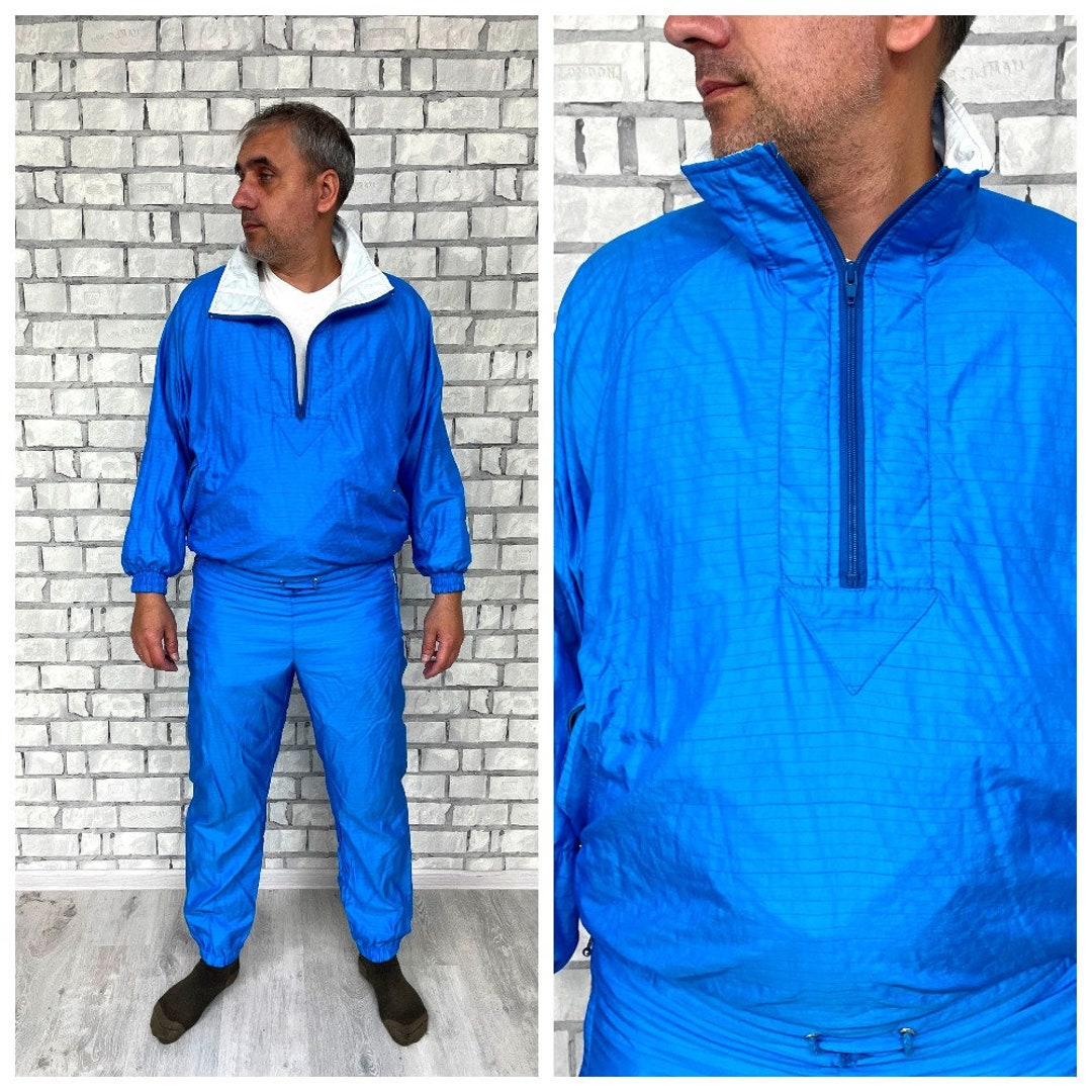 Blue Track Suit L Men's Track Suit 90s Sport Suit Vintage Men's Sport ...