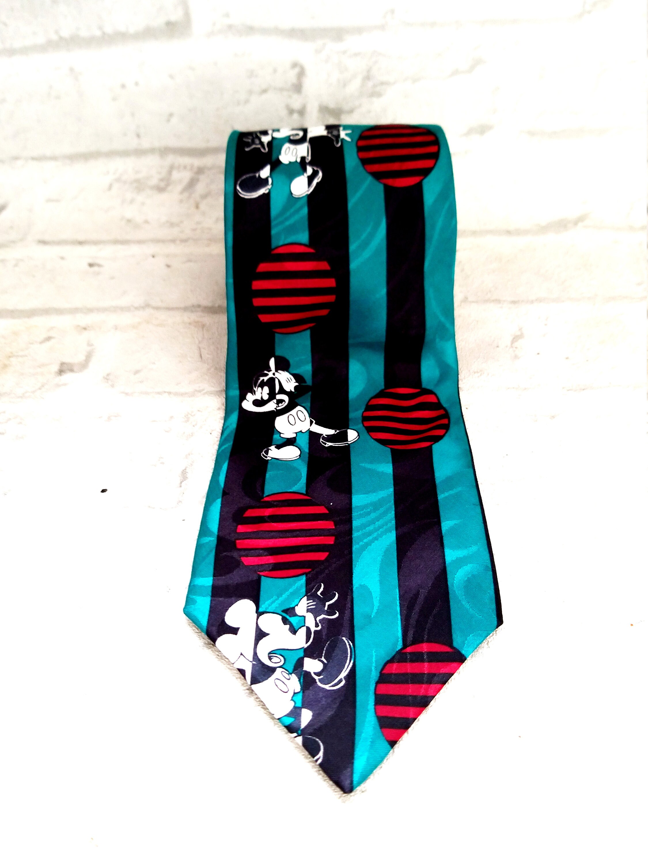 Mickey Mouse Print Tie Collectible Tie Novelty Tie Holiday Tie | Etsy