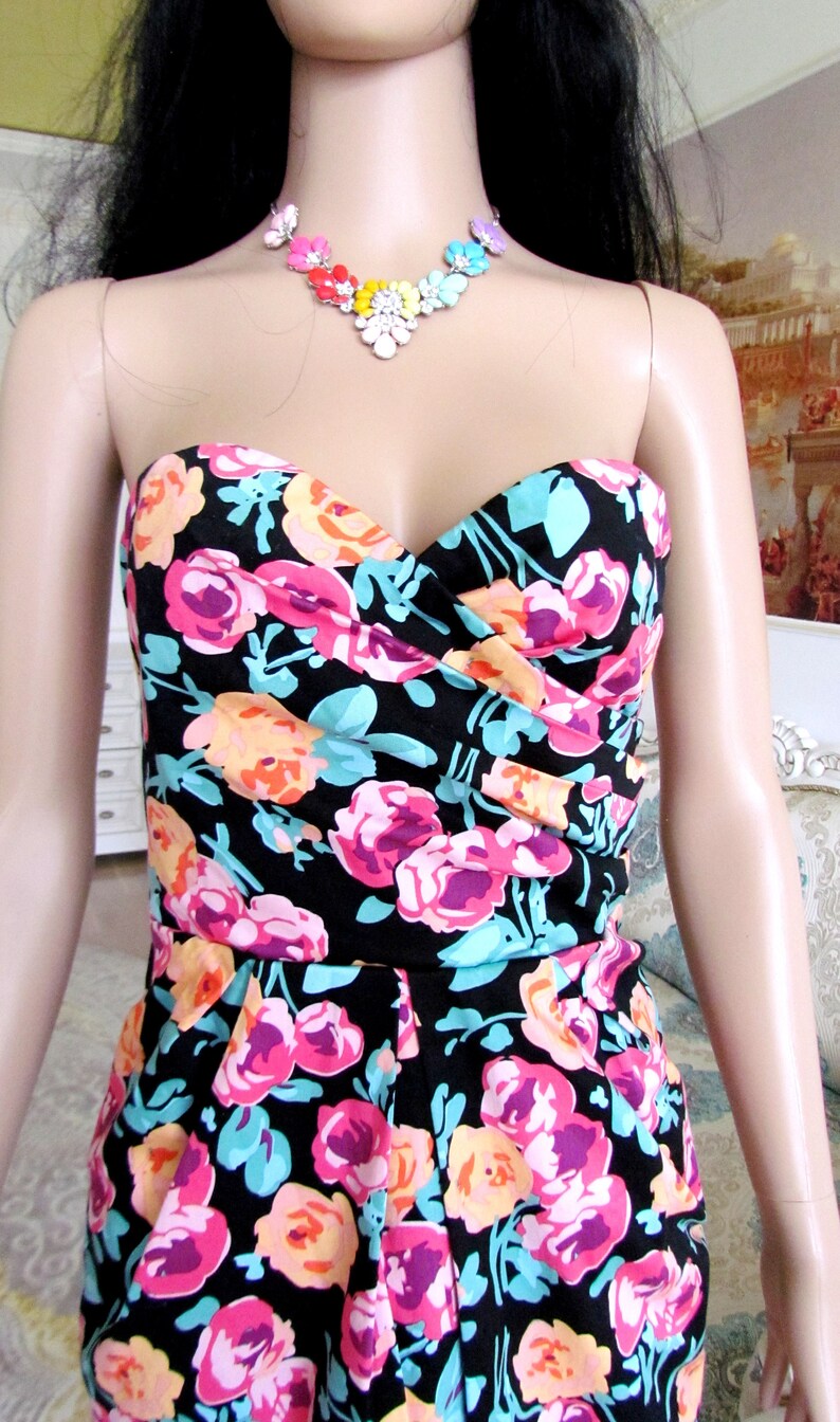 Rose Dress Patterned Dress Floral Dress Summer Dress Women - Etsy