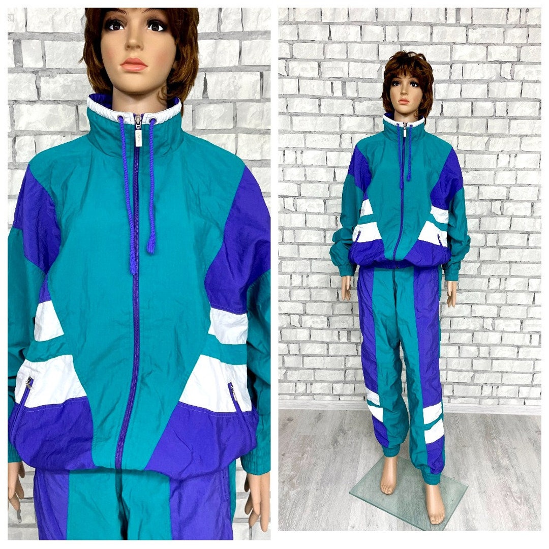 Unisex Green Track Suit Mens Womens Sport Suit Vintage Track Suit Track ...