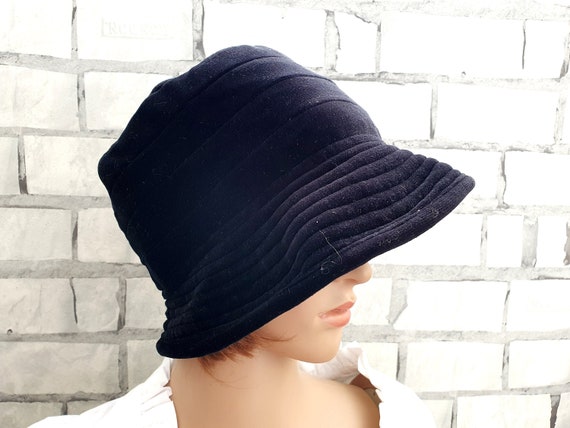 Women Accessories Black Velvet Hat Women Hat Velvet Cap Velvet - Etsy