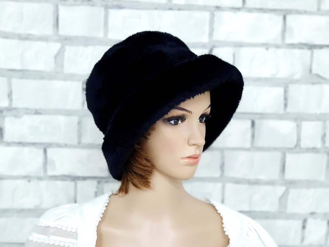 Retro Hut Fischerhut Frauen Accessoires Kunstpelz Hut Frauen Hut ...