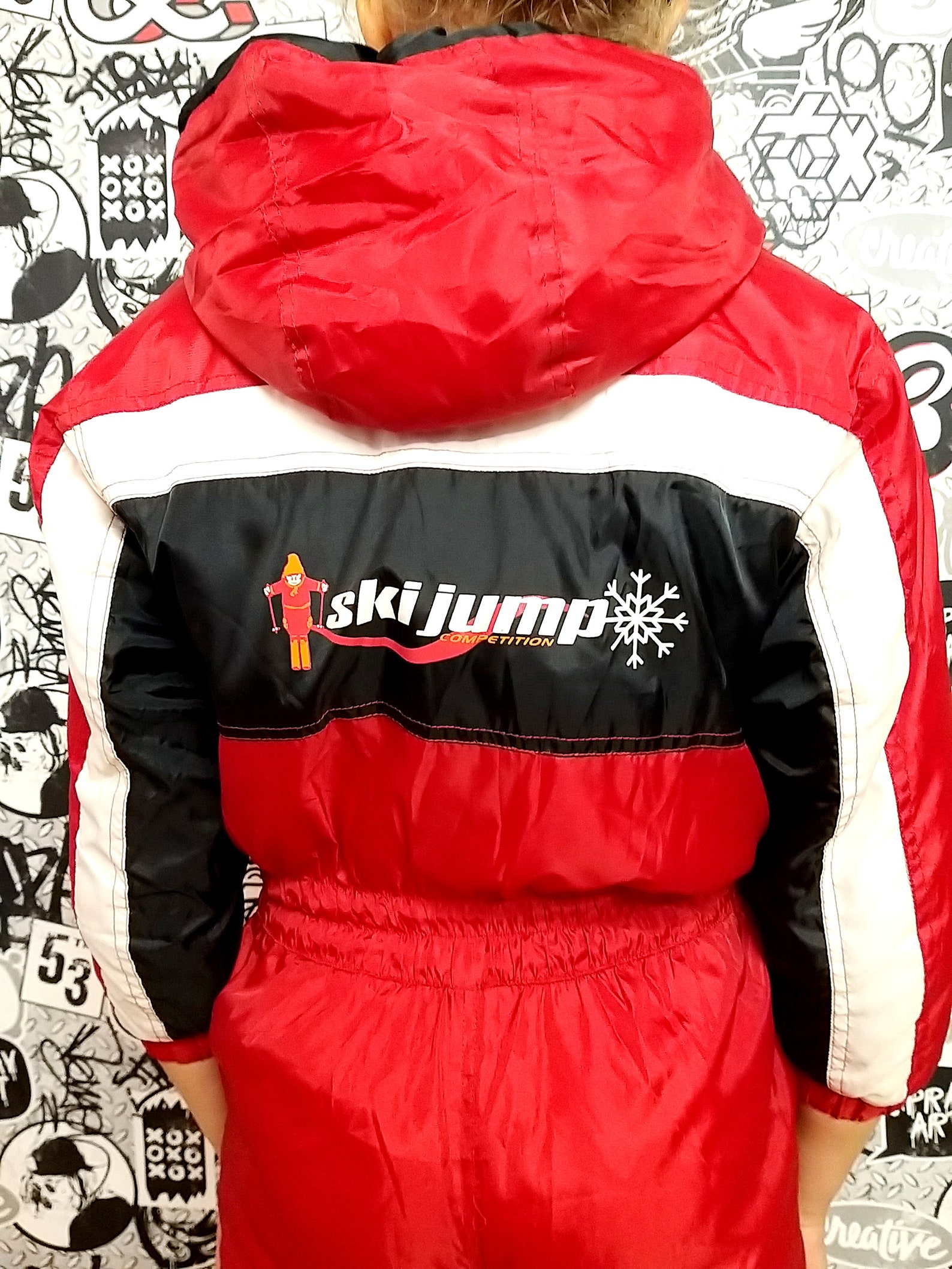 Girl Ski Suit 90s Ski Suit RED Ski Suit Kids Ski Suit Mountain - Etsy