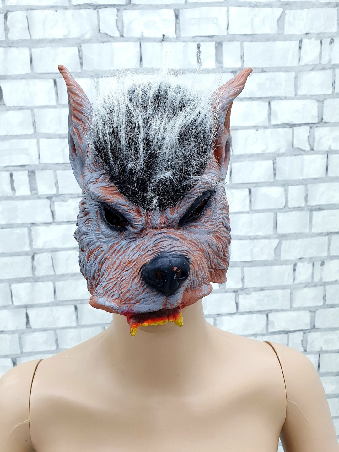 9-10 Years Kids Werewolf Mask Werewolf Costume Cosplay Coyote Mask ...