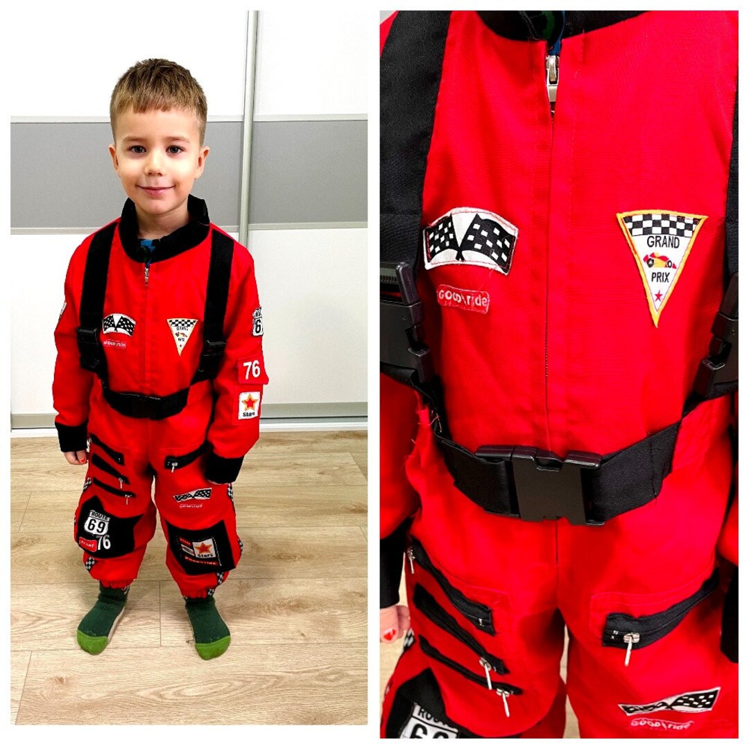 4T Kids Racing Coverall Formula 1 Racing Costume Halloween Costume ...