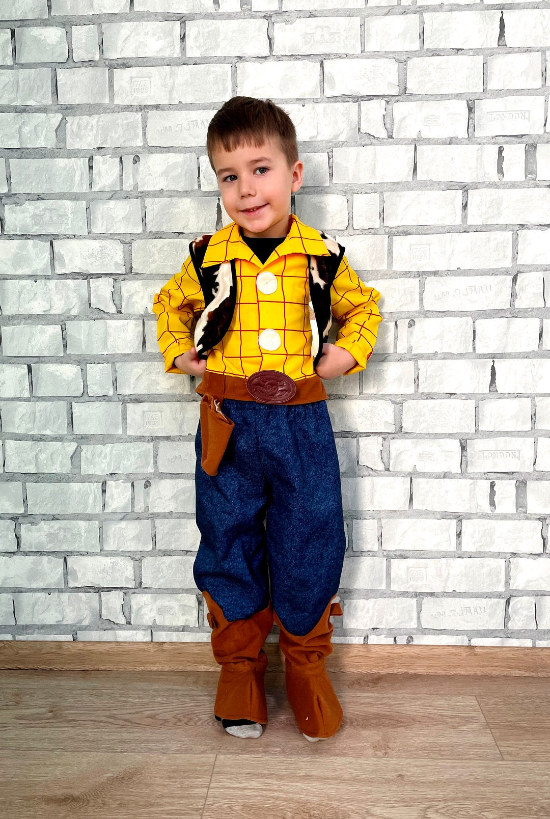5T Kids Sheriff Woody Toy Story Costume Kids Halloween Clothing ...