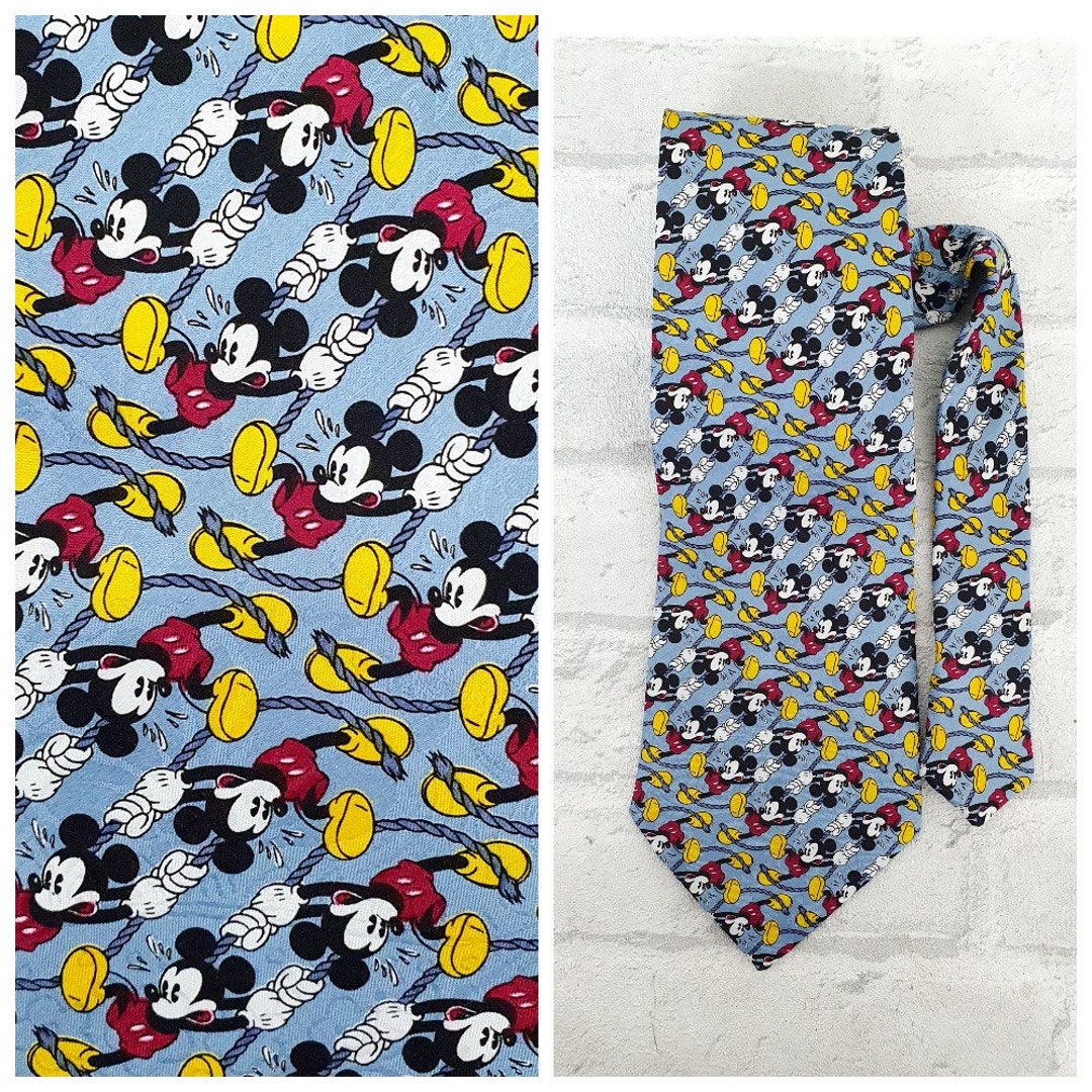 Silk Tie Collectible Tie Walt Disney Print Disney Tie Disney Necktie ...