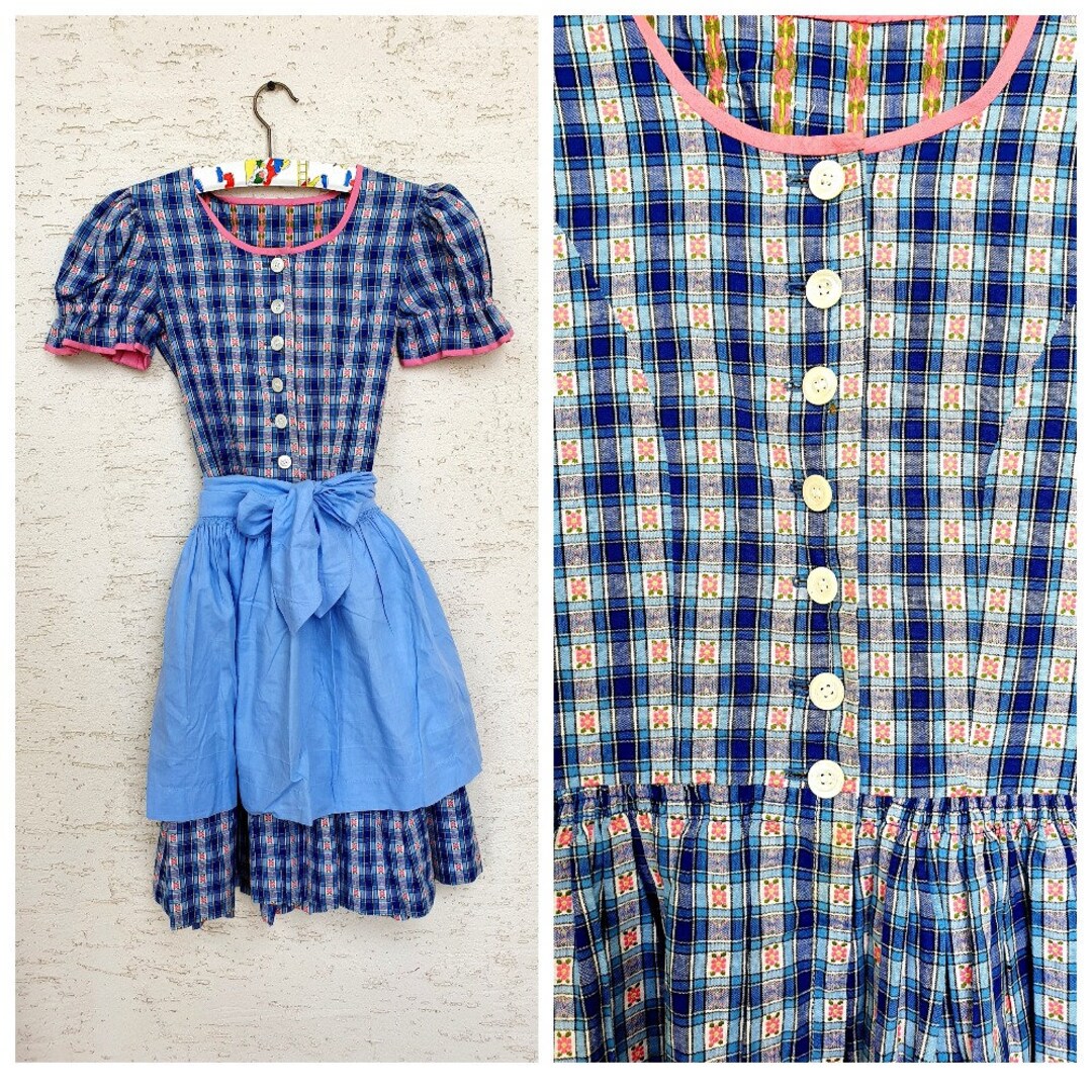 7 Years Children Dirndl Dress Oktoberfest Clothing Girl Dirndl - Etsy