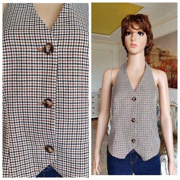 Checkered Vest - Etsy