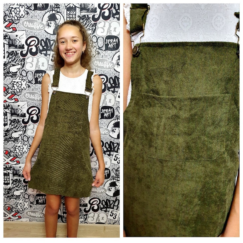 Girls School Pinafore - Etsy