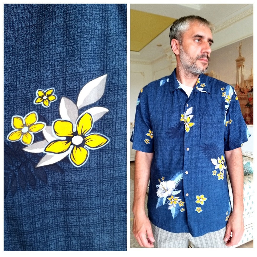 Boho Shirt Hibiskus Print Shirt Strand Shirt Aloha Shirt Herren Shirt ...