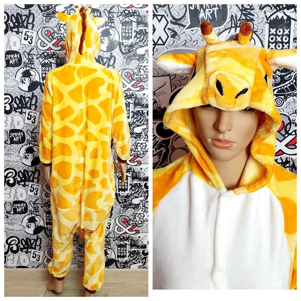 Adult Cosplay Giraffe Costume Halloween Costume Giraffe Etsy