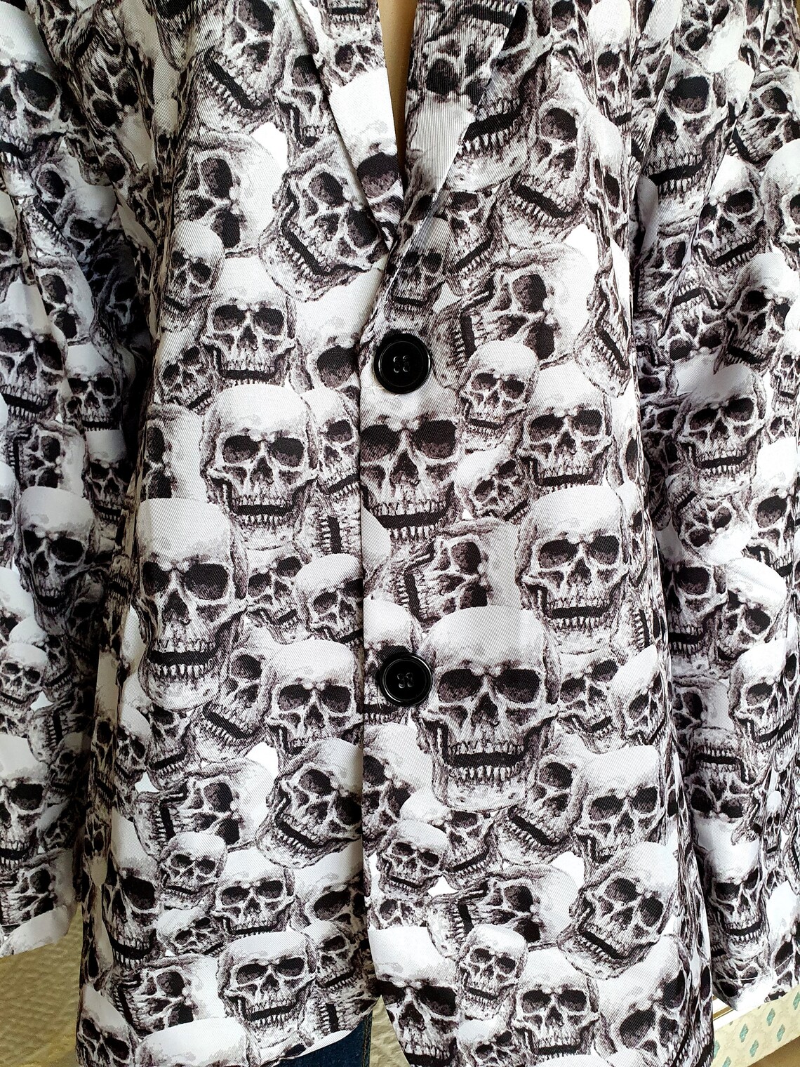 Womens Blazer M Goth Jacket Gothic Goth Blazer Halloween Blazer ...