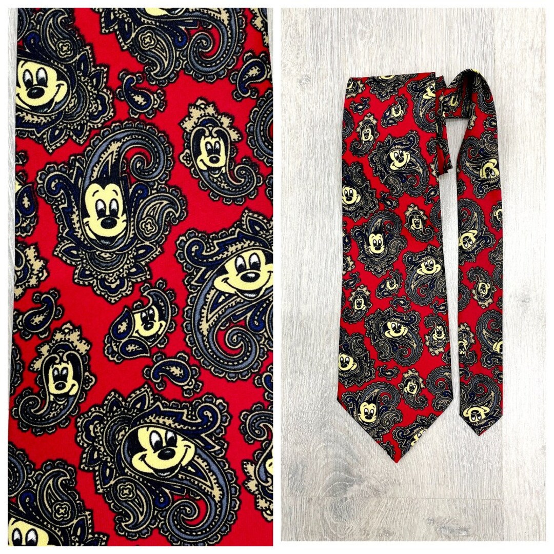 Silk Tie Collectible Tie Walt Disney Print Disney Tie Disney Necktie ...