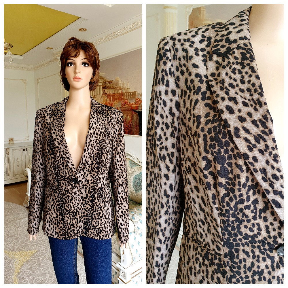 Womens Leopard Print Jacket Animal Print Jacket Animal Blazer - Etsy