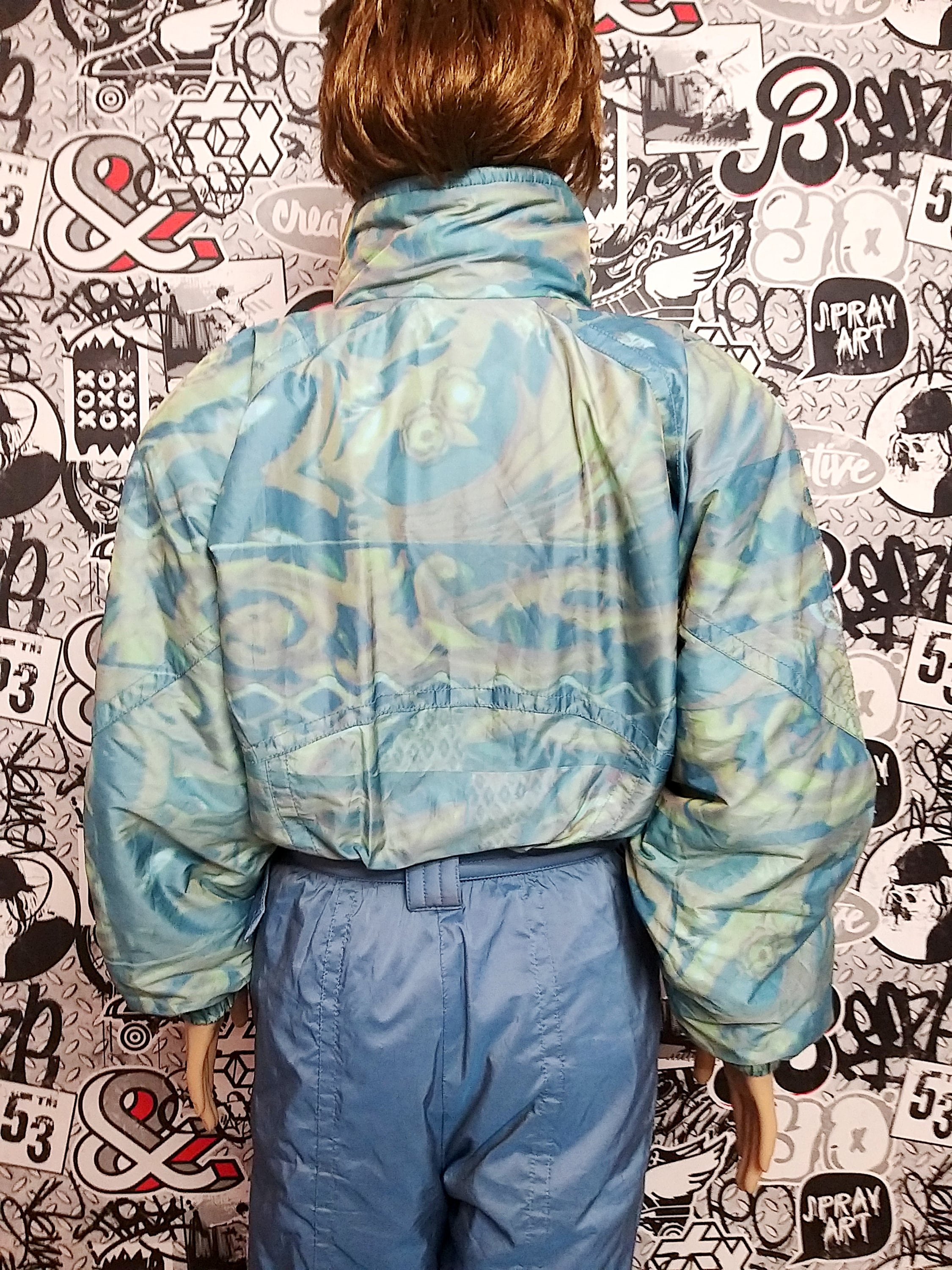 Waterproof Ski Clothing Ski Suit 80s Ski Suit S Abstract Print - Etsy