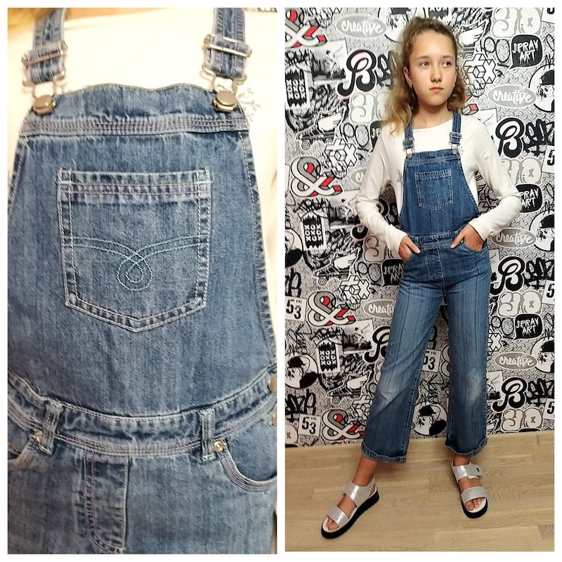 Girls Bib Overalls - Etsy