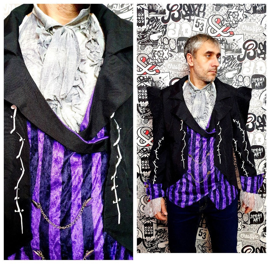 Captain Pirate Jacket Halloween Costume Vampire Mens Jackets Mens ...