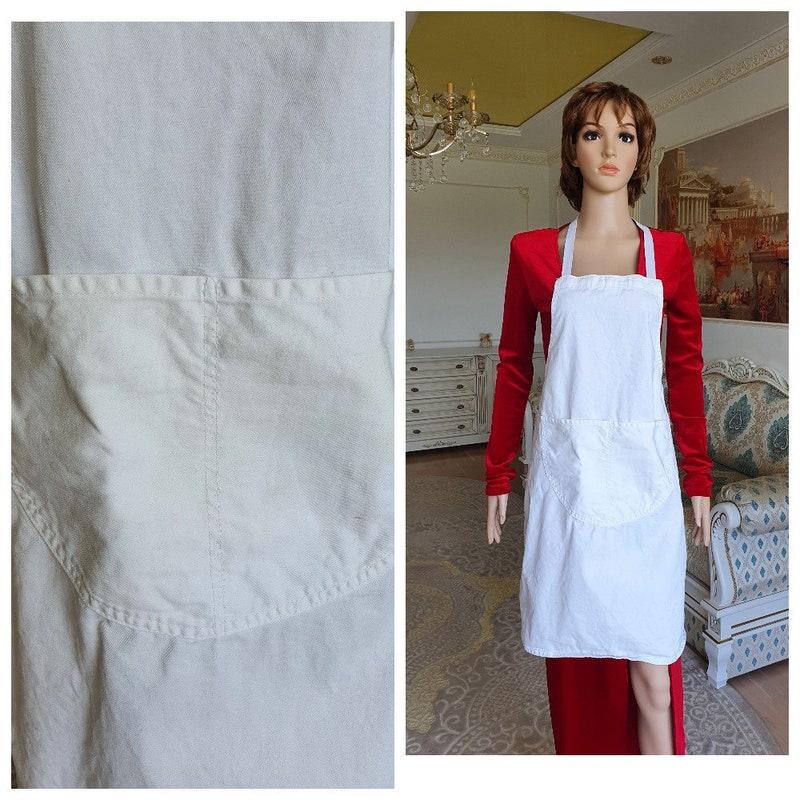 White Apron - Etsy