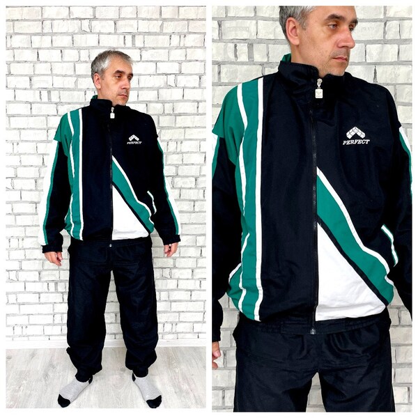 Mens 90s Track Suit - Etsy