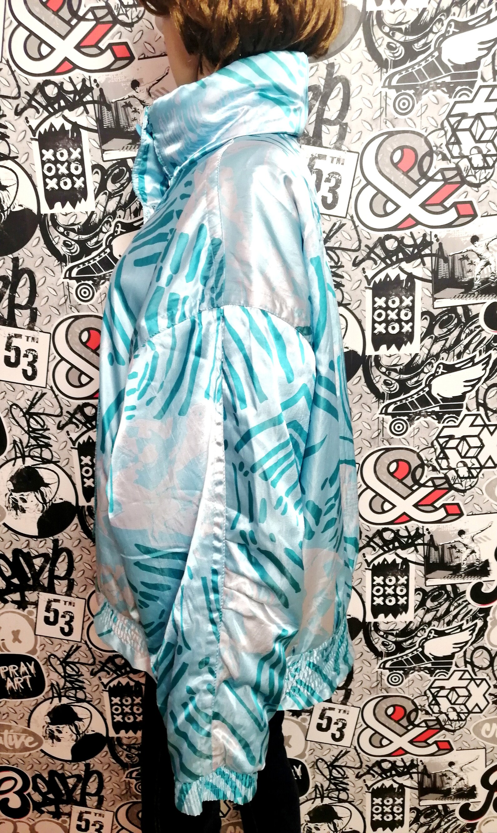 Aqua Jacket Retro Ski Jacket Warm Jacket Winter Sport Jacket | Etsy