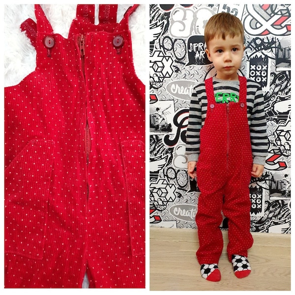 Polka Dot Overalls - Etsy