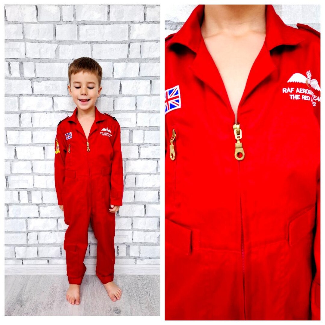 4T Red Coveralls One Piece Coveralls Overalls Kids Jumpsuit Overall ...