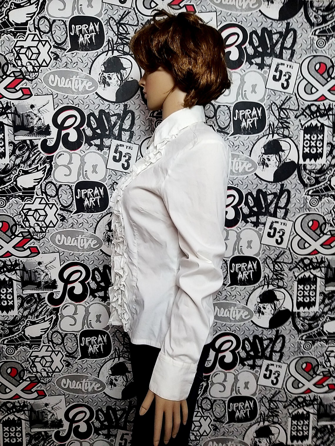 Ruffle blouse Victorian Clothing Victorian Blouse Victorian | Etsy