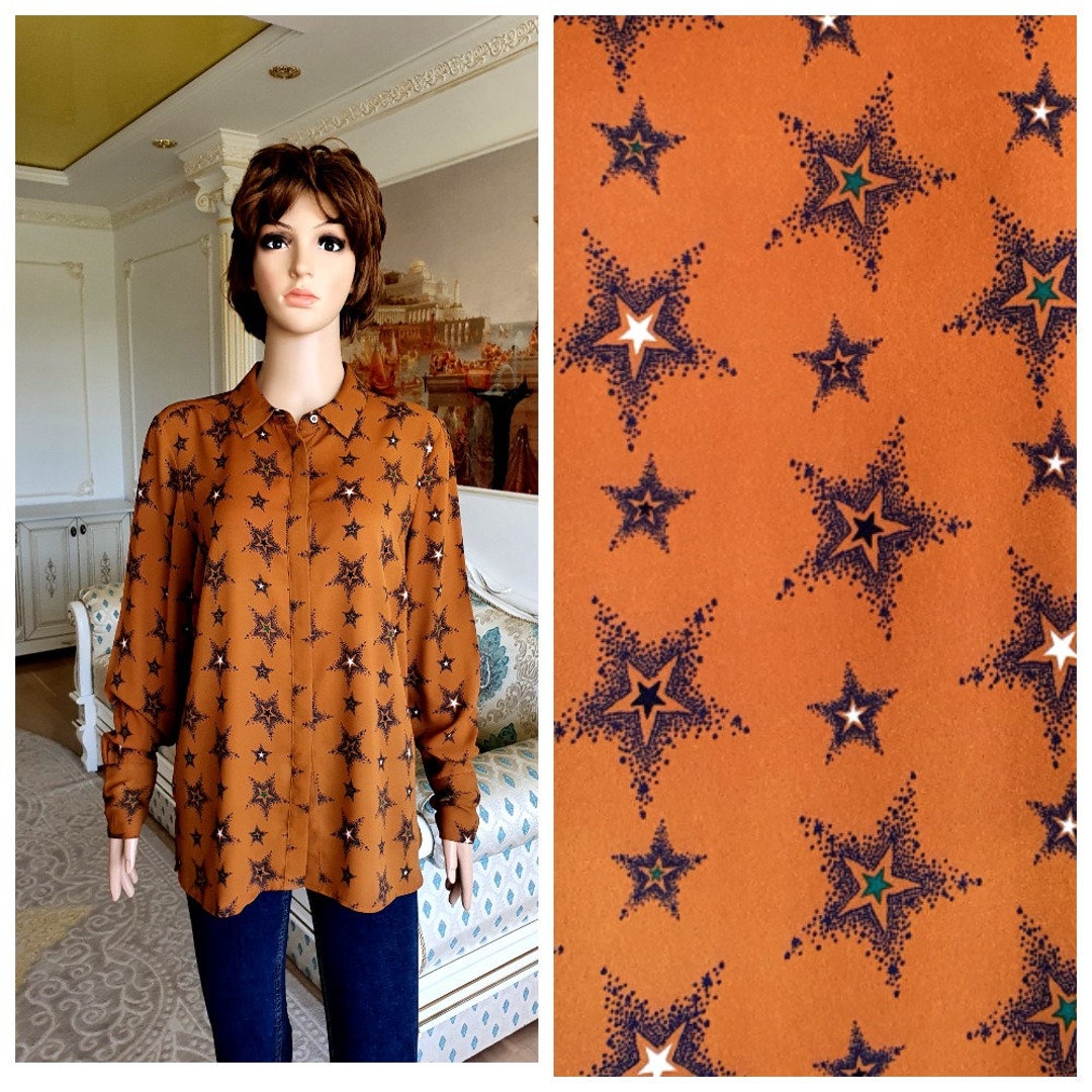 Star Blouse M/L Minimalist Blouse Star Shirt Star Blouse Celestial ...