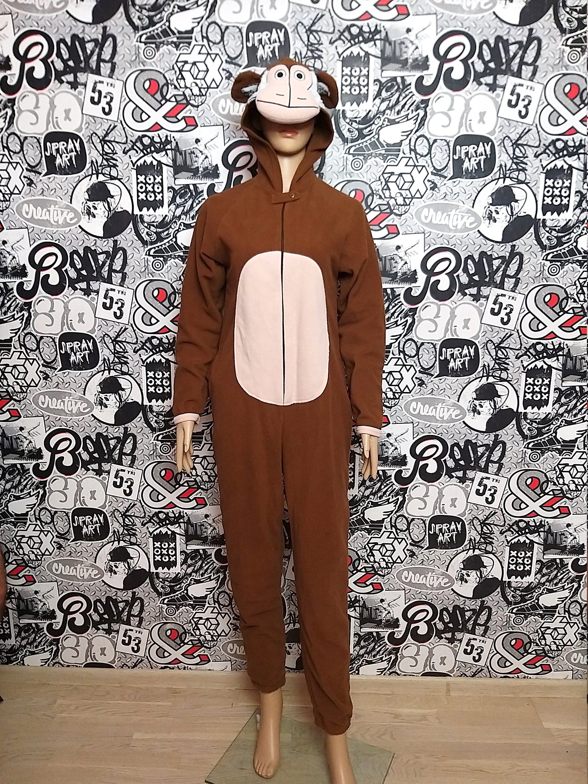 Monkey Kigurumi Monkey Pajamas ADULT Cosplay Monkey Costume - Etsy