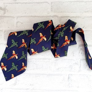 Silk Tie Bird Print Tie Teacher Gift Teacher Tie Collectible Tie ...