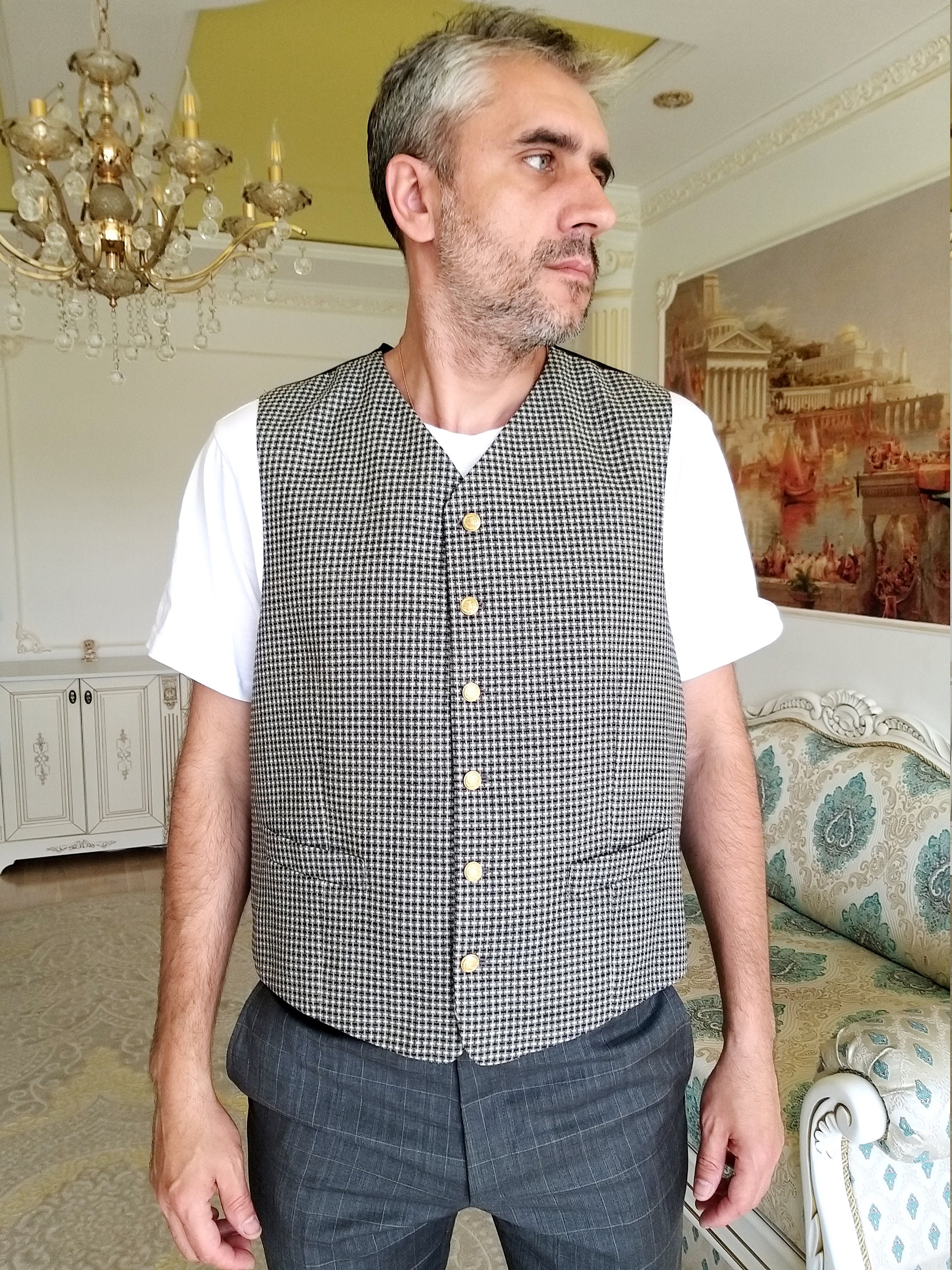 Groomsman Gift Wedding Vest Suit Vest Men's Vest Bridal - Etsy
