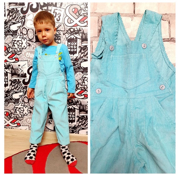 12-18 Months Blue Kids Overall Corduroy Overall Baby Overall - Etsy UK