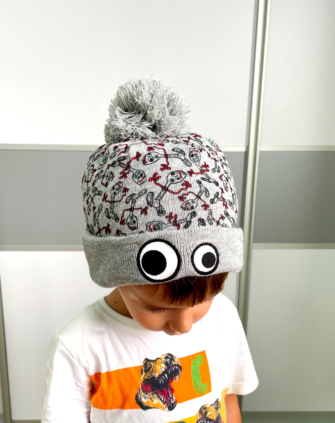 4T Kids Toy Story Hat Christmas Gift Warm Hat Knit Hat Forky Print Hat ...