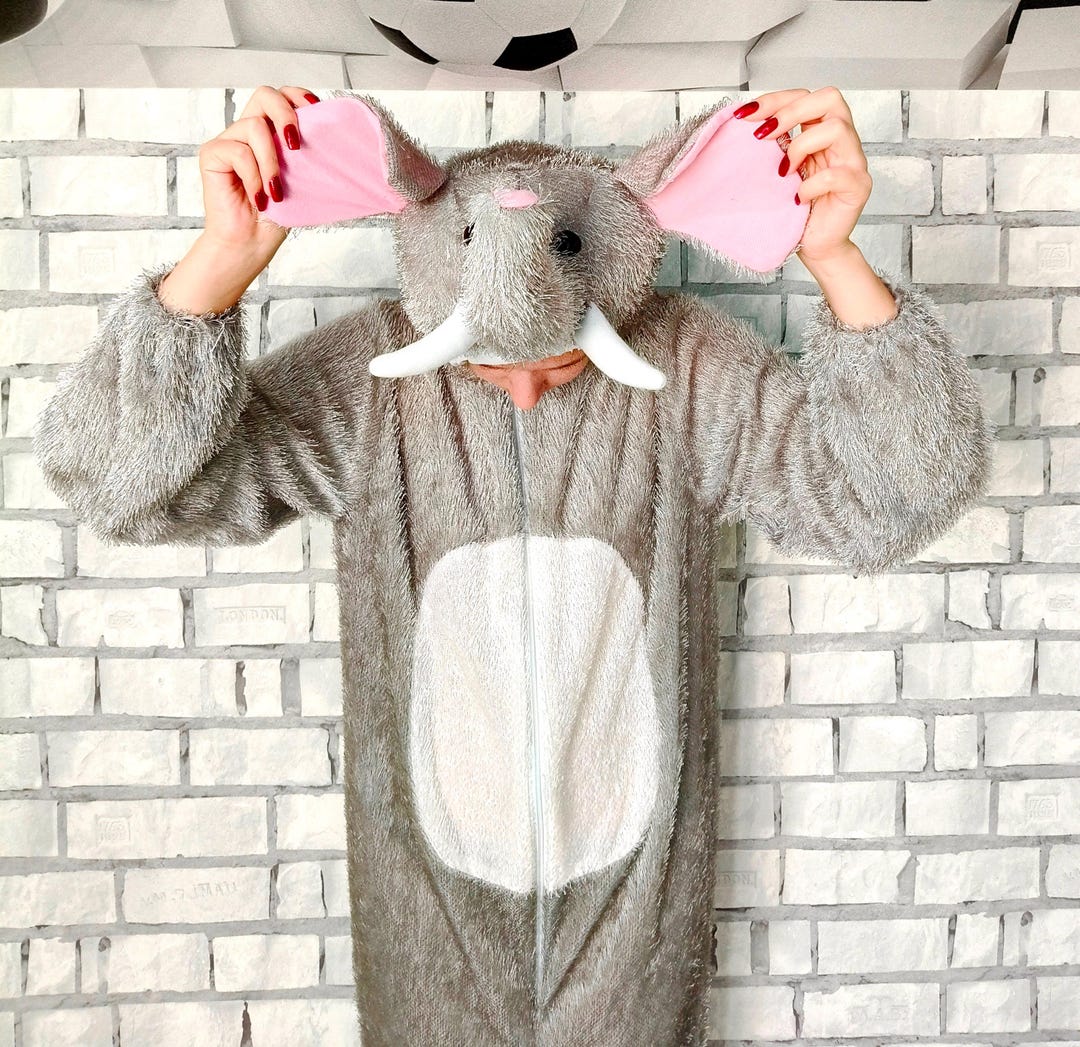 Elephant Kigurumi L ADULT Cosplay Elephant Costume Halloween Costume ...