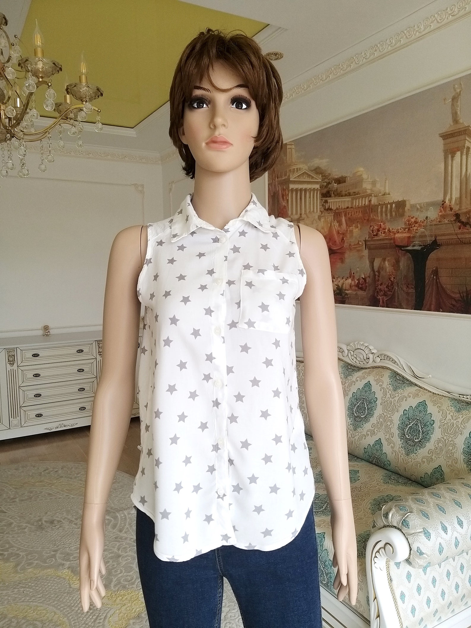 Star shirt Galaxy shirt Galaxy blouse star Clothing star | Etsy