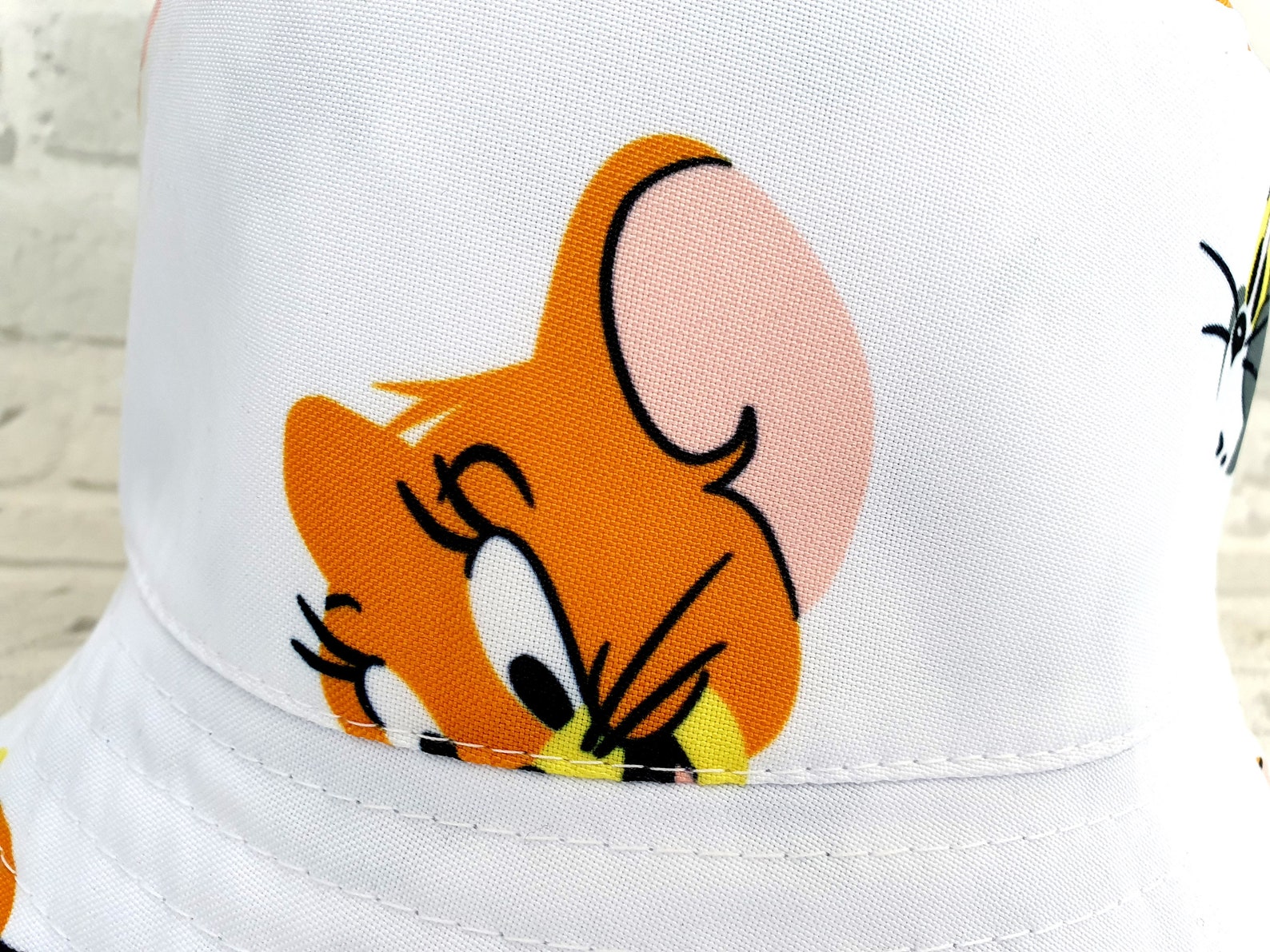 Tom and Jerry Hat Double Sided Hat Beach Black White Bucket | Etsy