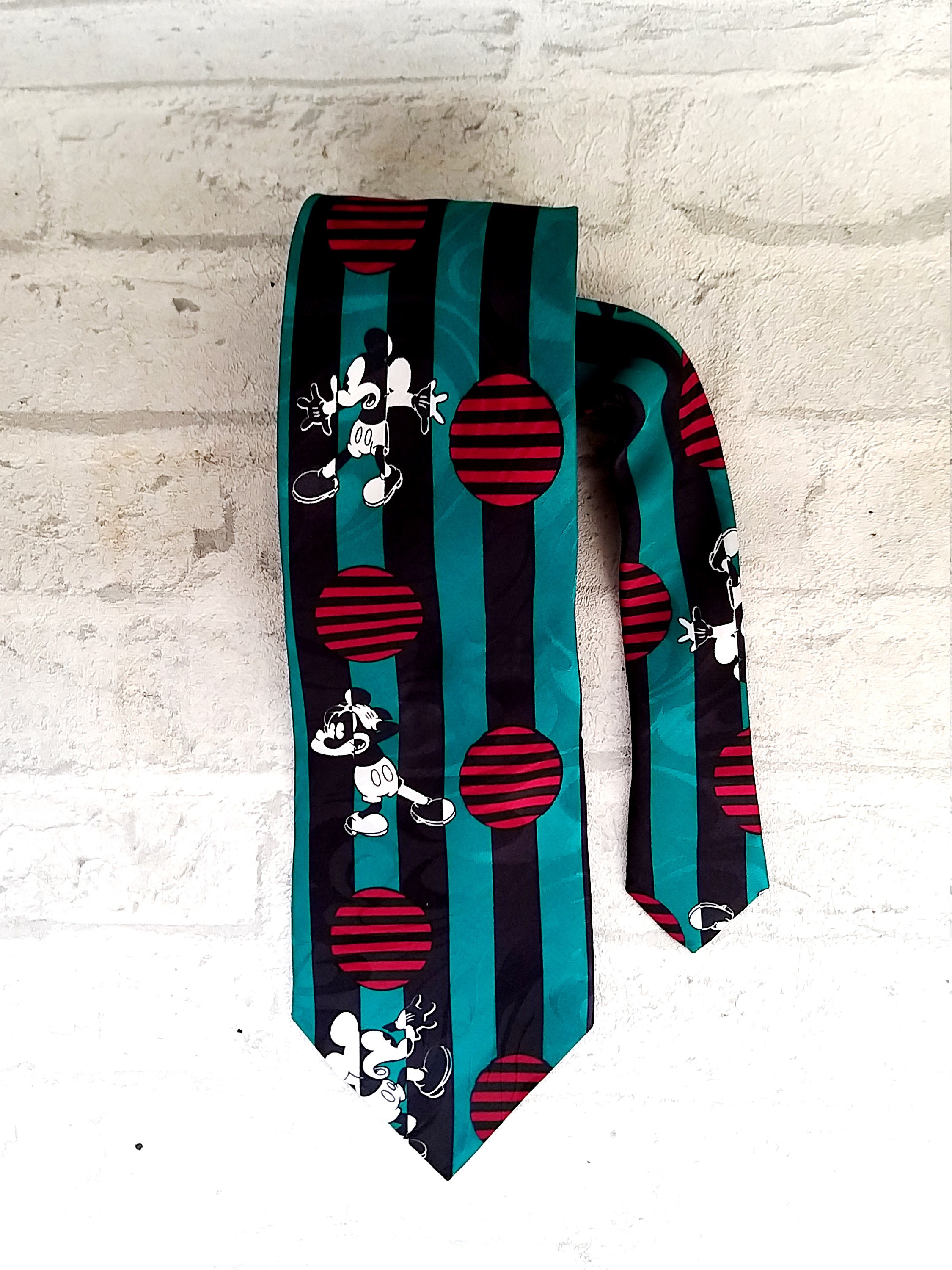 Mickey Mouse Print Tie Collectible Tie Novelty Tie Holiday Tie | Etsy