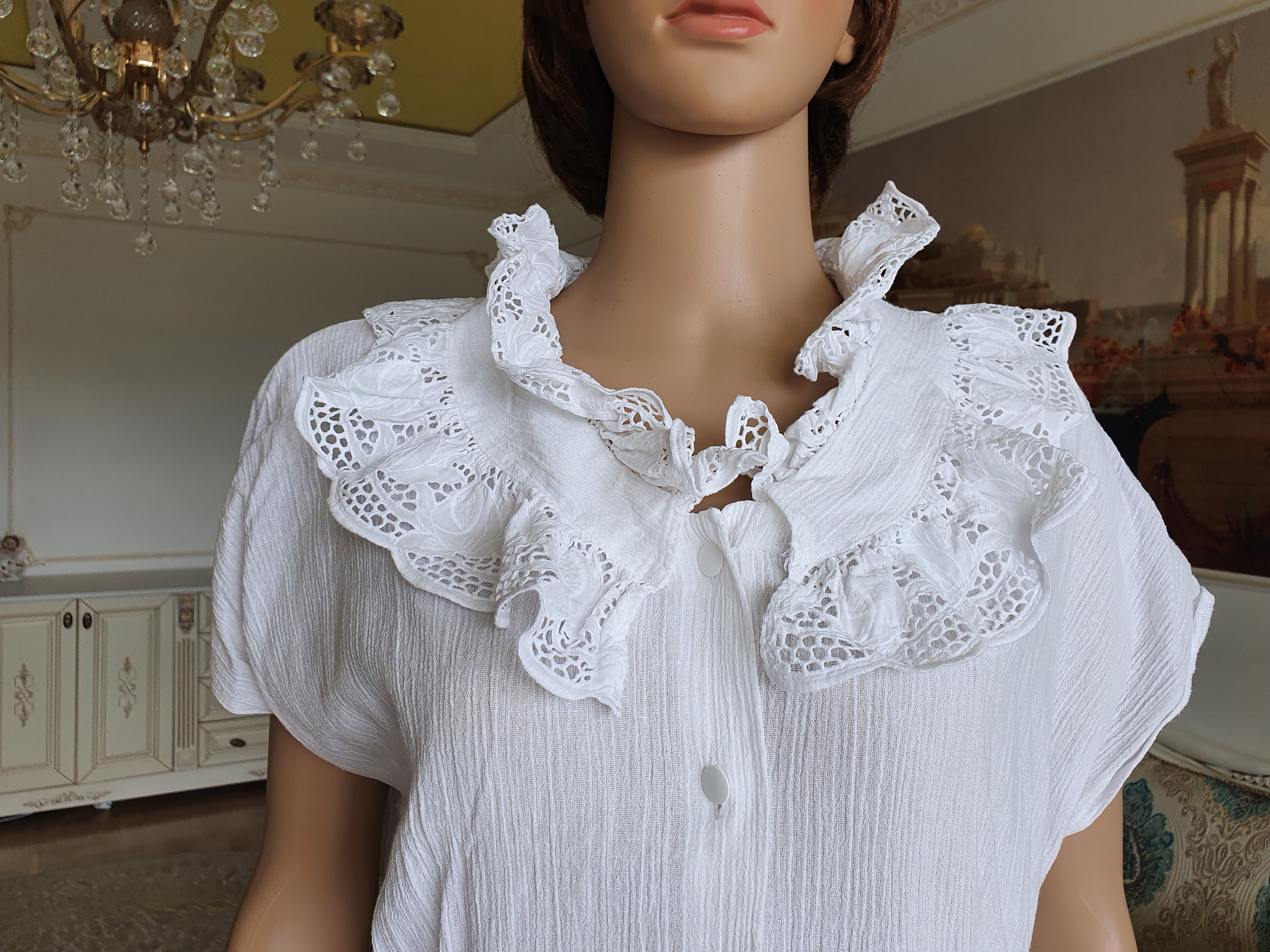 70s Rare Blouse Victorian Blouse Retro Blouse Victorian Shirt - Etsy