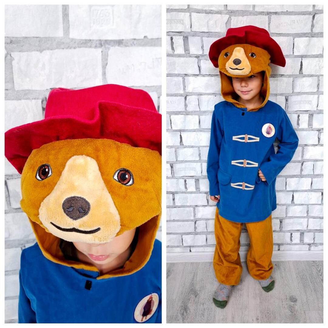 7-8 YEARS Kids Paddington Bear Costume Jumpsuit Baby Kids Halloween ...