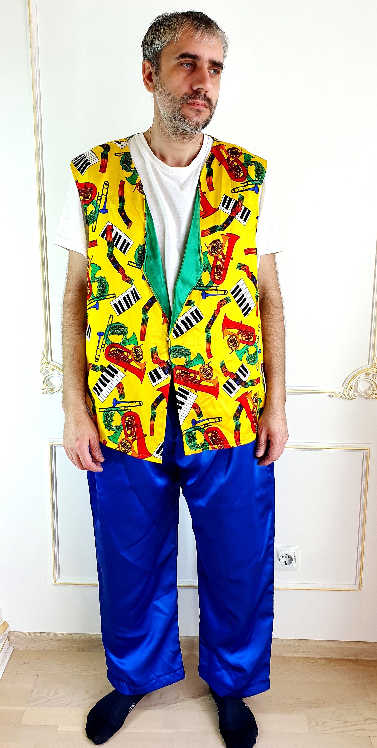 Clown Costume Mens Costume Circus Costume Halloween Clothing - Etsy