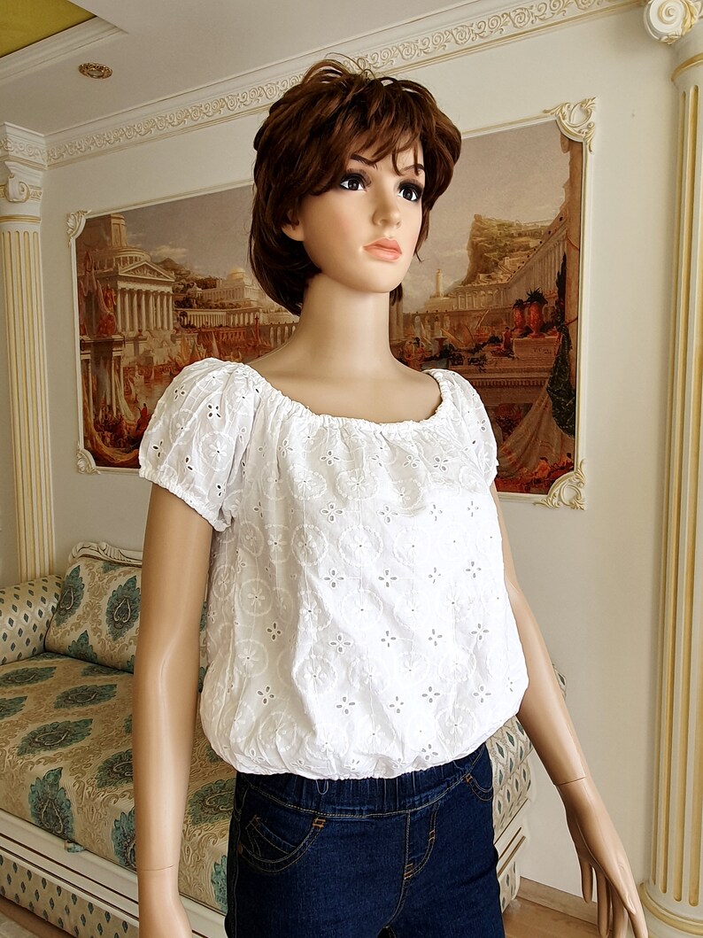 Dirndl Blouse Dirndl Top Crop Blouse L Folk Blouse Festival - Etsy