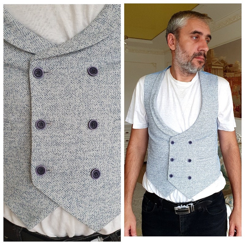 Double Breasted Vest - Etsy