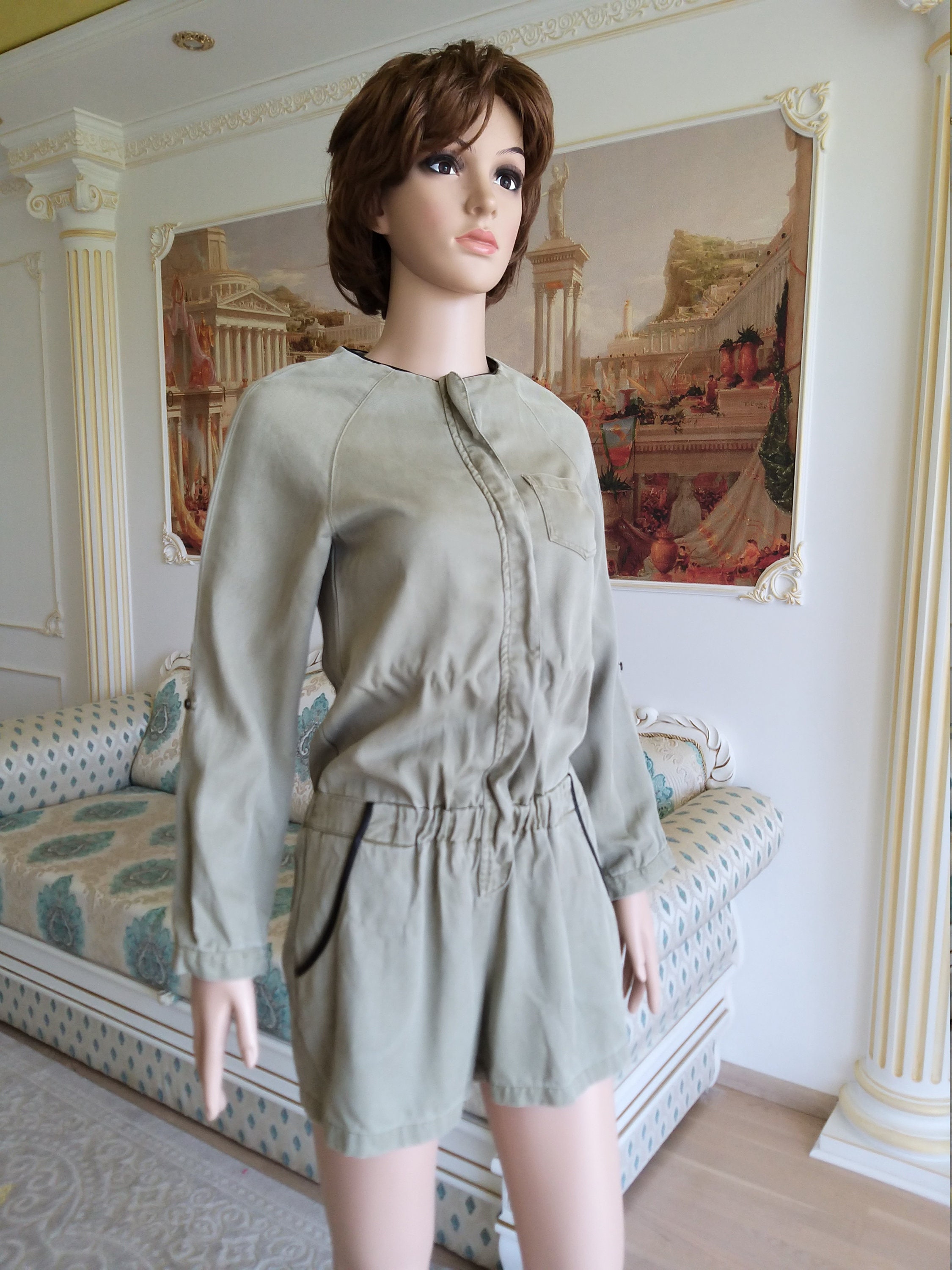 Womens Romber Khaki Romber One Piece Coveralls Women Coveralls - Etsy