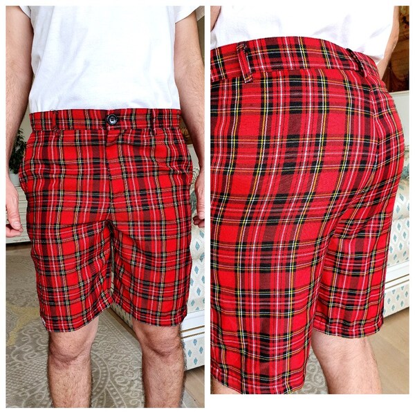 Tartan Shorts - Etsy