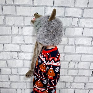 Costume Hat Werewolf Wolf Hat Animal Hats Winter Hat Kids Hat Fur Warm ...