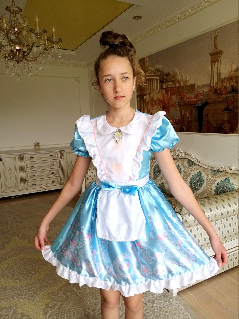 Girl Dress Alice in Wonderland Dress Wonderland Costume Alice - Etsy