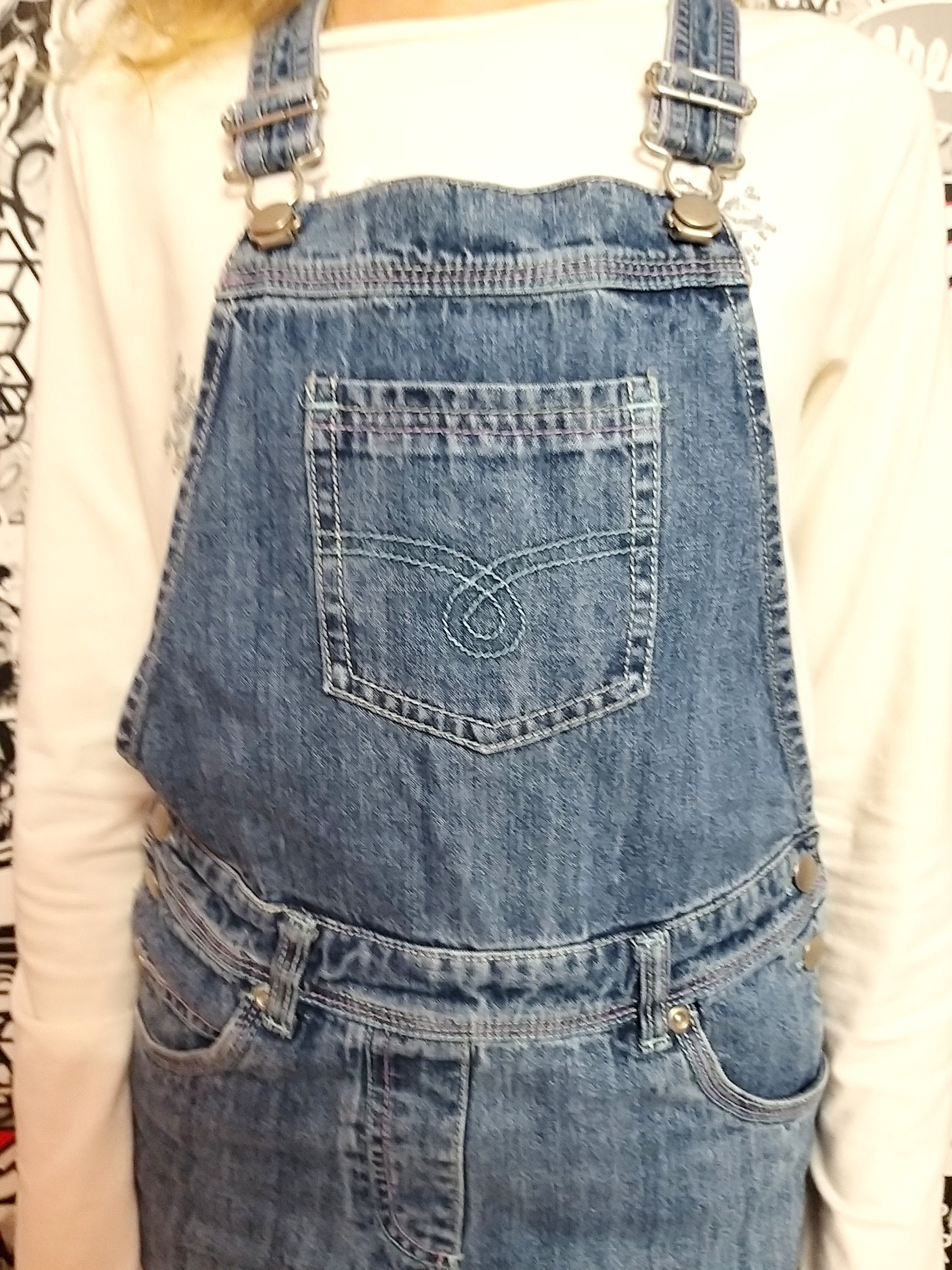 Girls Overalls 10 One Piece Denim Overalls Girls Jumpsuit Bib - Etsy