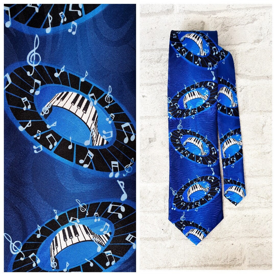 Musician Gift Music Gift Note Print Tie Party Tie Orchestra Tie Novelty ...